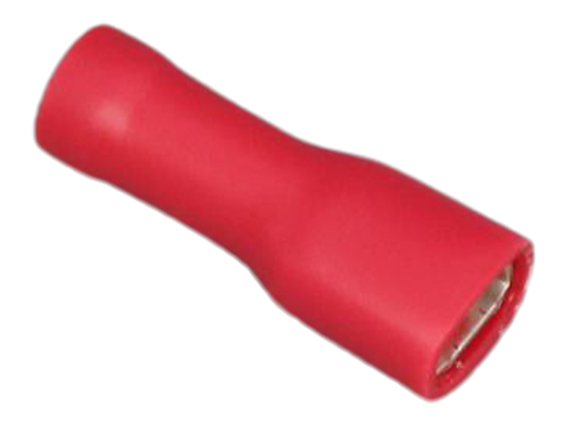 Red Fully Insulated Female Blade Crimp Terminals | 12 Volt Planet