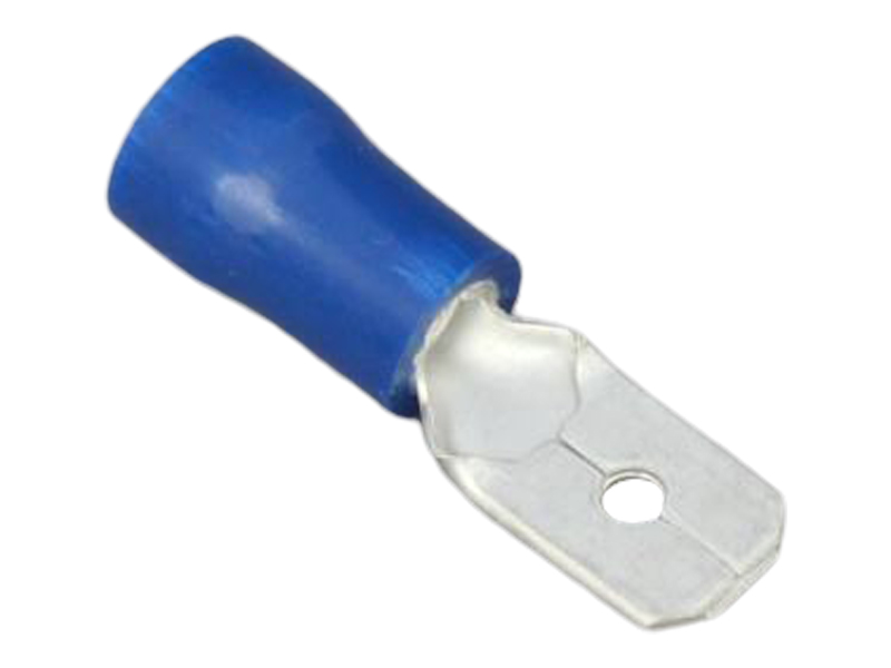 Blue Pre-Insulated Male Blade Crimp Terminals | 12 Volt Planet
