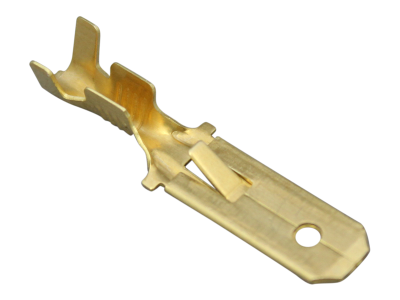 Non-Insulated Locking Male Blade Crimp Terminals | 12 Volt Planet