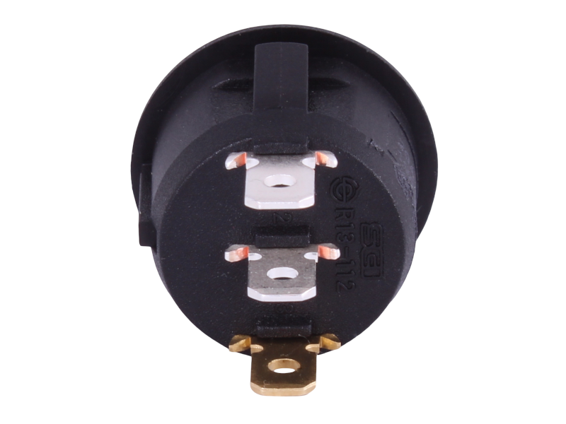 12V ON/OFF Rocker Switch - Amber light & Beacon Symbol | 12 Volt Planet