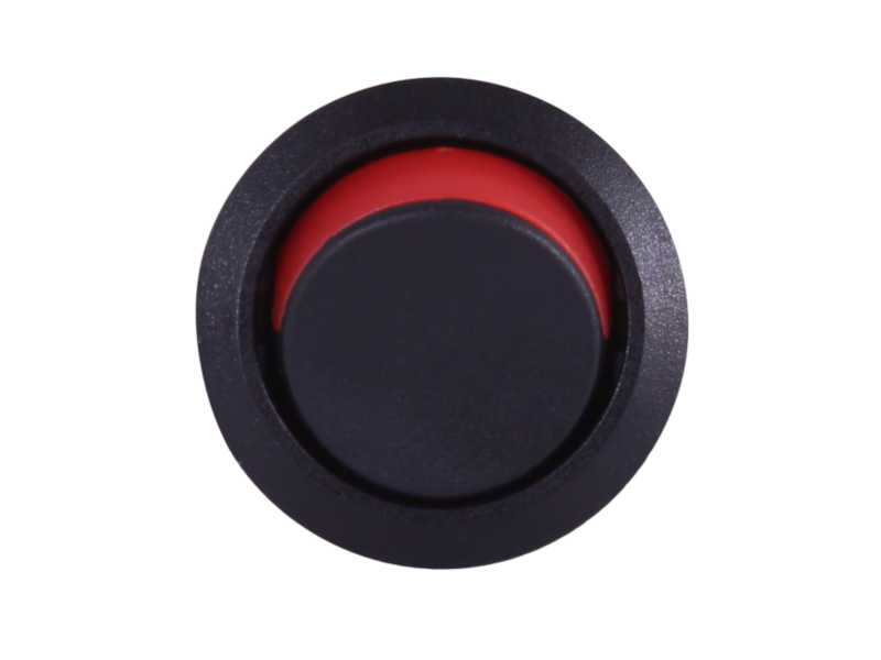 12V ON/OFF Round Rocker Switch With Red Indicator | 12 Volt Planet