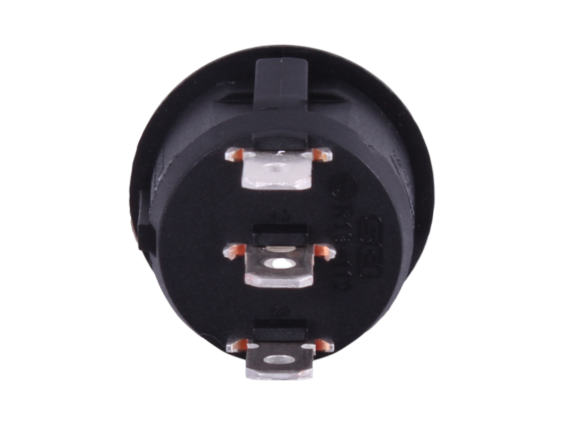 12V ON/OFF/ON Round Mini Rocker Switch | 12 Volt Planet