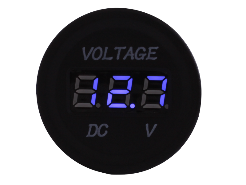 12V / 24V Digital Volt Meter With Blue Display | 12 Volt Planet