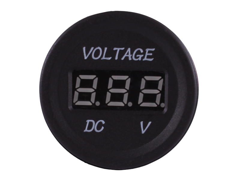 12V / 24V Digital Volt Meter With Red Display | 12 Volt Planet