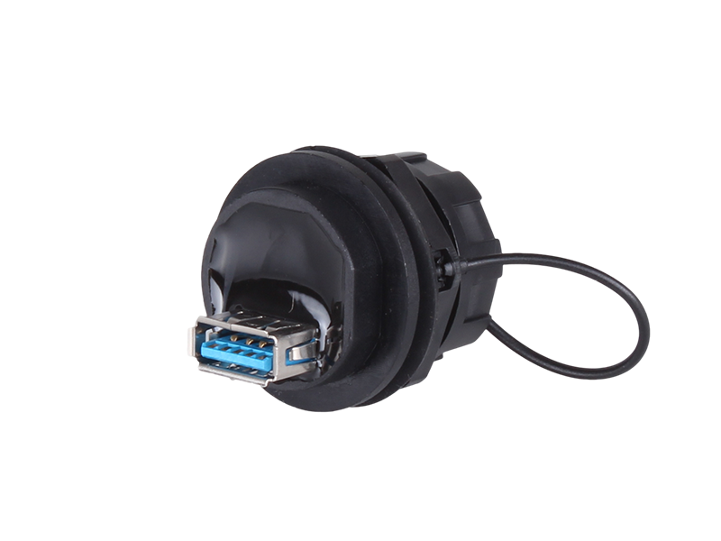 Panel Mount Waterproof USB-A Pass-Through Socket | 12 Volt Planet