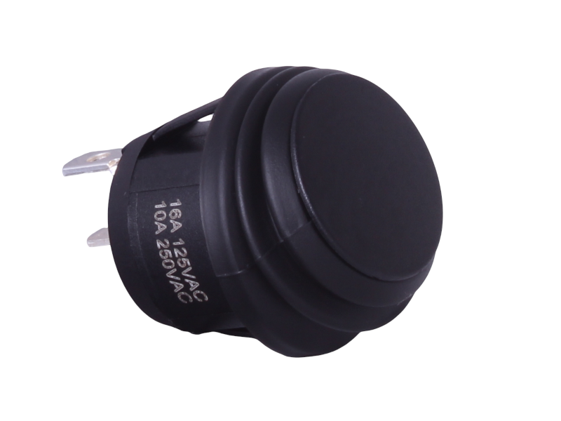 12V Waterproof MOMENTARY/OFF Round Rocker Switch | 12 Volt Planet