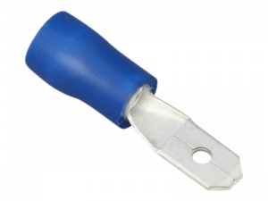 Blue Pre-Insulated Male Blade Crimp Terminals | 12 Volt Planet