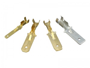 Non-Insulated Locking Male Blade Crimp Terminals | 12 Volt Planet