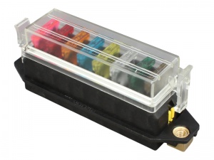 Standard Blade Fuse Box For Panel Mounting 8-Way | 12 Volt Planet