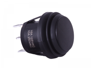 12V Waterproof MOM/OFF/MOM Round Rocker Switch | 12 Volt Planet